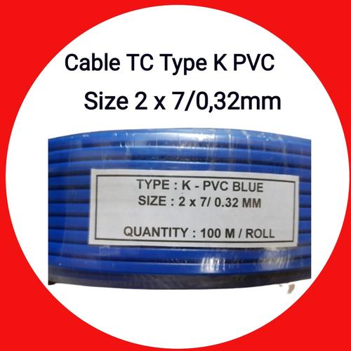 Jual Kabel thermocouple type K PVC blue 2x 7/0,32 mm Per Roll - Jakarta ...