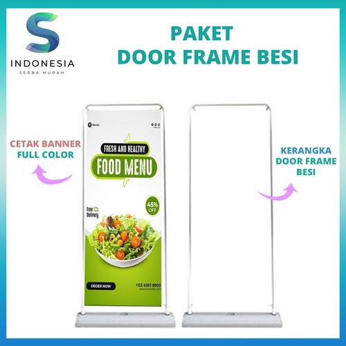 Jual Stand Door Frame Banner 60x160cm Stand Banner Plus Cetak (Free ...