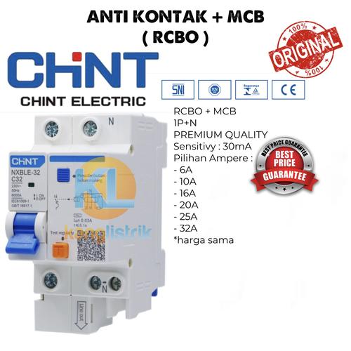 Jual ANTI KONTAK RCBO + MCB CHINT 1P+N 30mA 6A/10A/16A/20A/25A/32A - 20A - Jakarta Barat ...