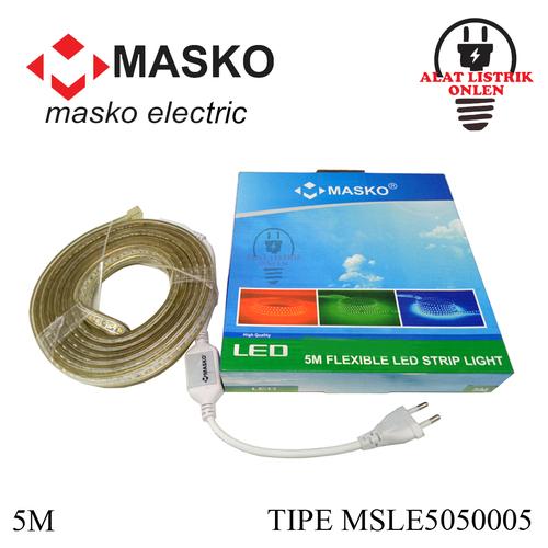 Jual LAMPU SELANG LED STRIP 5050 5 M 5 METER WARNA WARNI MASKO - Kota ...