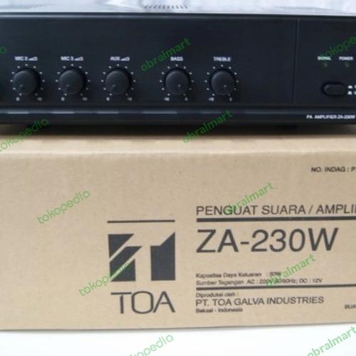 Jual Amplifier TOA ZA-230W Original, Mixer Amplifier 30W (AC/DC ...