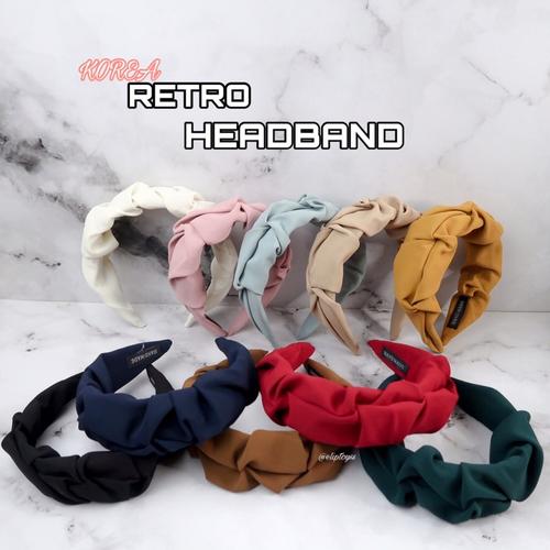 Jual BANDO RETRO KOREA VINTAGE HEADBAND PREMIUM TERMURAH BEST SELLER ...