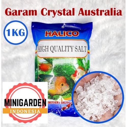 Jual GARAM IKAN HALICO SALT 1KG garam crystal import obat ikan white ...