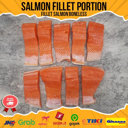 Jual Salmon Fillet Segar 250g/Fillet Salmon/Fillet Ikan Salmon Frozen ...