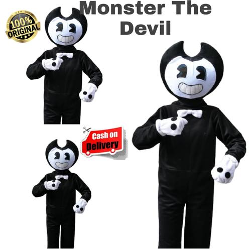 Jual Kostum Maskot Bendy And The Ink Machine Monster The Devil - Kota ...