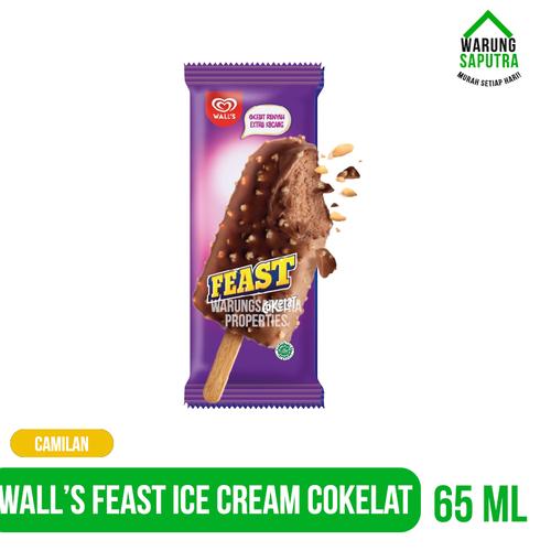 Jual Es Krim Wall's Walls Feast Ice Cream Coklat Cokelat 65 mL - Kota ...