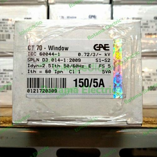 Jual CT 150/5A GAE Current Transformers GAE 150/5A CT70 150/5A GAE ...