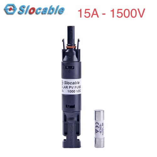Jual Slocable Sekring Solar Panel Surya 15A MC4 Fuse Holder PV 1500V ...