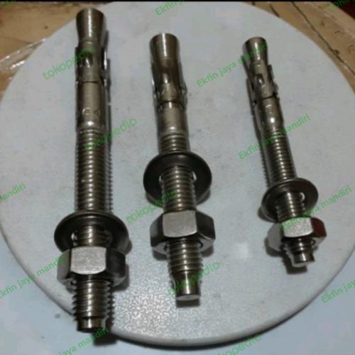 Jual angkur trubolt stainless 304 | M8 x 85 wedge anchor trubolt ss304 ...