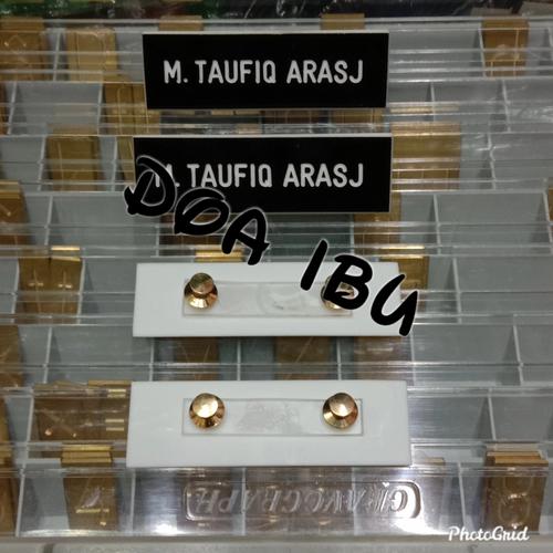 Jual name tag papan nama dada TNI/POLRI-paku jambu - Jakarta Pusat - DO ...