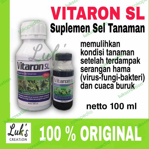 Jual VITARON SL 100ML suplemen sel tanaman memperbarui sel tanaman ...