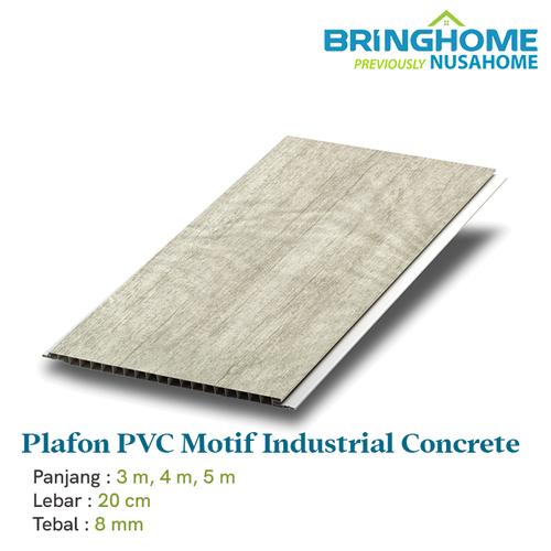 Jual PLAFON PVC BRINGHOME MOTIF - INDUSTRIAL CONCRET- PANJANG 3 m/ 4 m ...