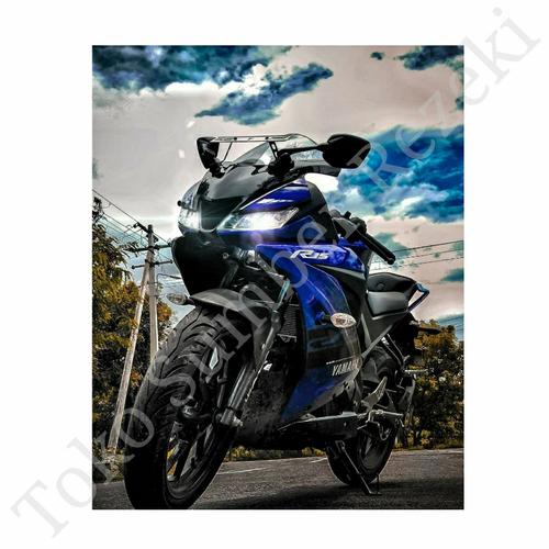 Jual Poster Lukisan Motor Balap Paper Figure Gambar Racing Motorcycle ...