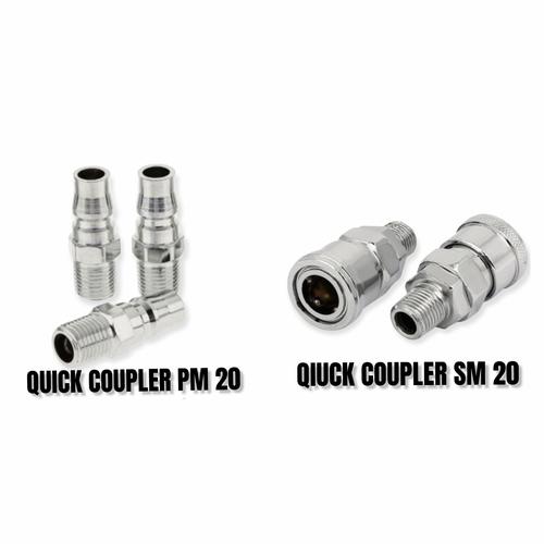 Jual SAMBUNGAN KOPLER SLANG KOMPRESOR QUICK COUPLER PM SM 20 1/4" INCHI ...