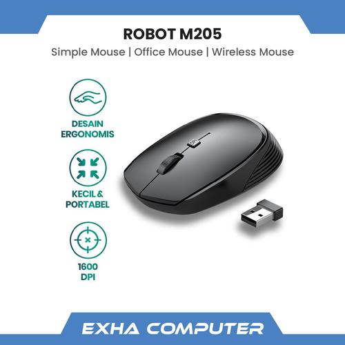 Jual Mouse Wireless Robot M205 up to 10M connection Mouse Robot - Kab ...