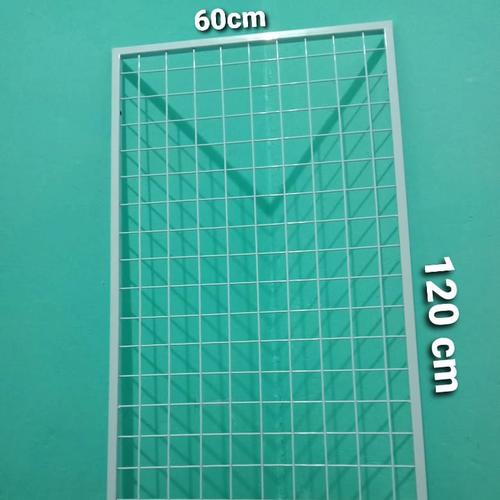 Jual Rak Bingkai 60 x 120 cm Ram Besi Gantungan Aksesoris + Cantolan 10 ...