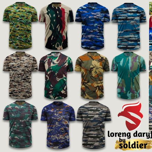 Jual KAOS LORENG MALVINAS BAHAN DRYFIT - loreng NKRI, XXL - Kab ...