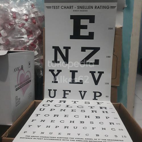 Jual Snellen chart snellen alat tes penglihatan alat uji penglihatan ...