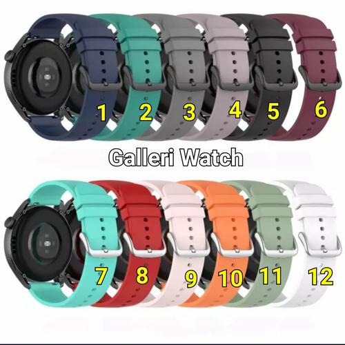 Jual Strap Tali jam Smartwatch Silikon Rubber 20mm 22mm Quick Release ...