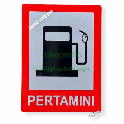 Jual Rambu Petunjuk SPBU PERTAMINI ALumunium 40x30cm - Jakarta Barat ...