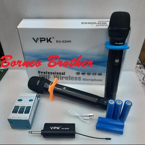 Jual Mic Wireless VPK KU-02HH KU 02 HH Original 2 Mic Handheld - Hitam - Jakarta Barat - BORNEO ...