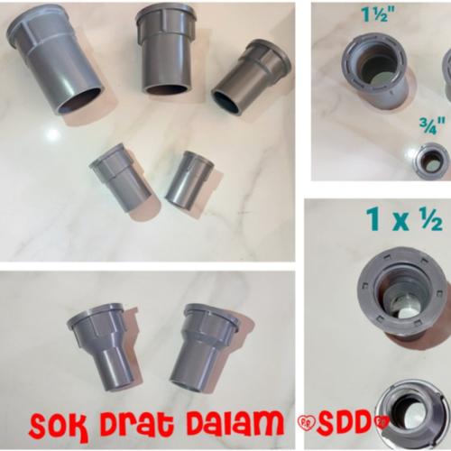 Jual Sok drat dalam PVC SDD AW RUCIKA VINILON smw ukuran Sock fitting ...