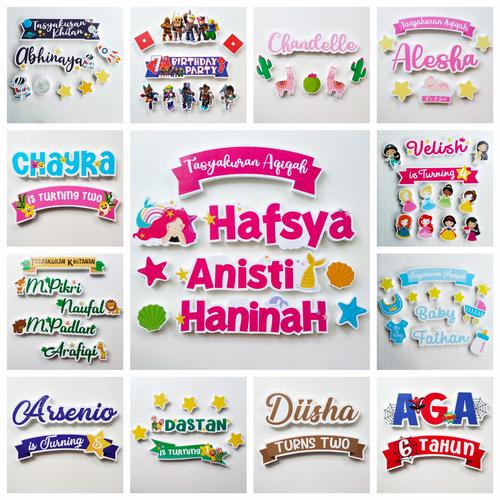 Jual TULISAN DEKORASI BACKDROP | TULISAN NAMA BACKDROP | PAPAN ...