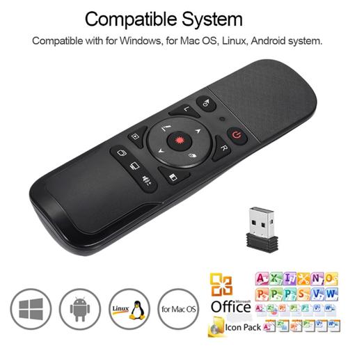 Jual Remote Gyro Air Mouse Presenter Presentasi Power Point + Pointer ...