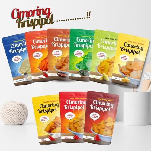 Jual Cimol Kering Kekinian Cimoring Krispipol Berat 90gr - ORIGINAL ...