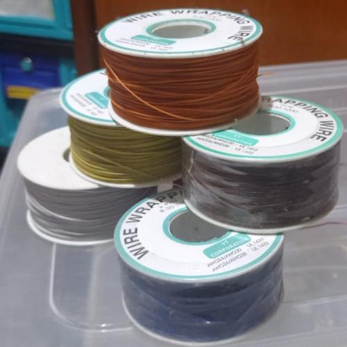 Jual per 1 meter 30 AWG Wrapping Wire Single core Copper Cable kabel ...