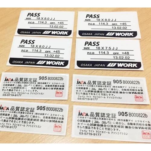 Jual sticker JDM velg Work Wheels Spec - Kab. Tangerang - Japan ...