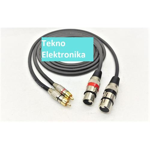 Jual Kabel Mixer Ke Power XLR Canon Cewe Ke RCA Male 1 Set 3 Meter ...