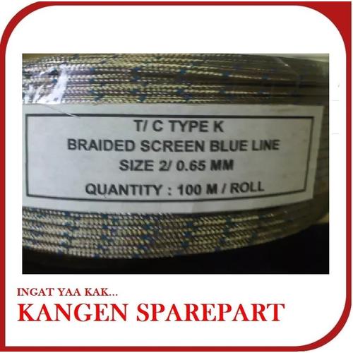 Jual Kabel Thermocouple Type K Screen Garis Biru 100Mtr DISCOUNT HARGA ...