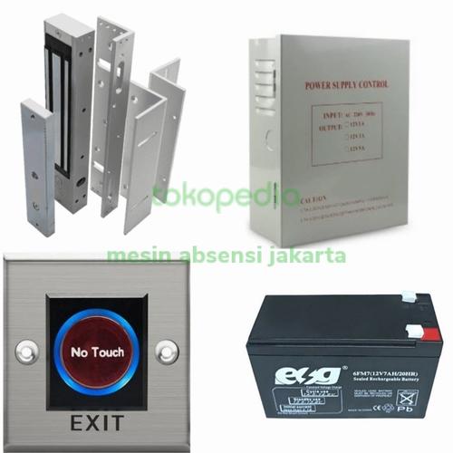 Jual paket power supply access door battery access control akses door ...