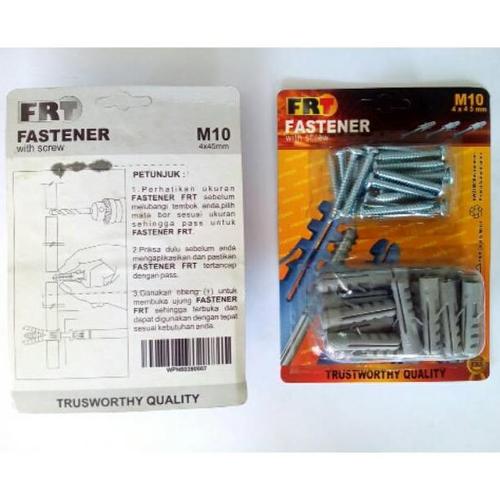 Jual Fisher dan Baut M10 Harga 1Bungkus/Sekrup Viser Piser Fiser Nylon ...