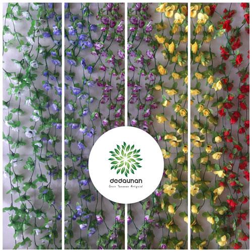 Jual Bunga Mawar Rambat Plastik Artificial 240 Cm Hiasan Dinding - Kab ...