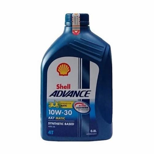 Jual Oli Motor Shell Advance Scooter AX 7 AX7 10W-30 UKURAN 0.8 LITER ...