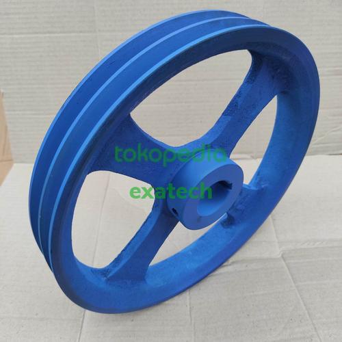 Jual Pulley pully B2 - 12 inch as 25 28 30 32 35 38 40 mm puli besi cor ...