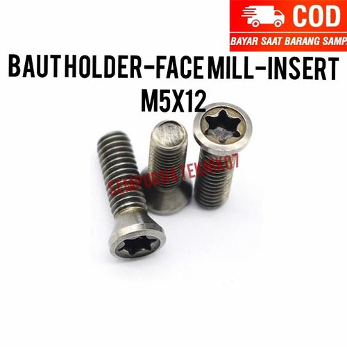 Jual baut insert bubut baut holder bubut baut face mill M5x12 - Kab ...