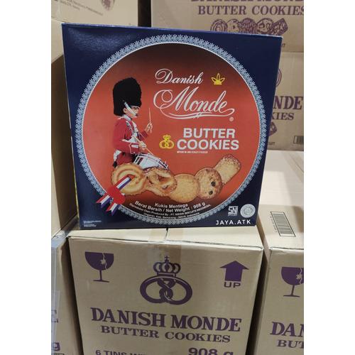 Jual BISKUIT KALENG MONDE BUTTER COOKIES 908 GR BLUE SHELL BESAR - Kota ...