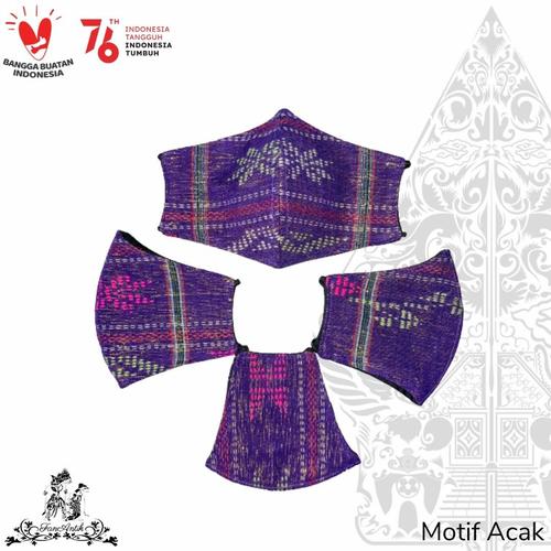 Jual Masker Kain Tenun Ulos 3 Lapis 007-Motif Acak - Jakarta Selatan ...