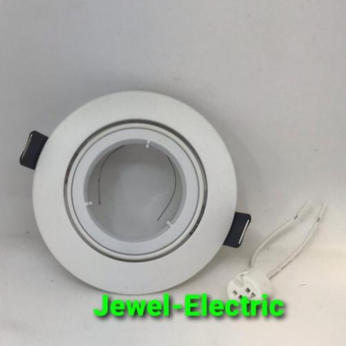 Jual Kap Lampu Downlight Spot mr16/MR16 Housing Spotlight fiting Tusuk - Hitam - Jakarta Pusat ...