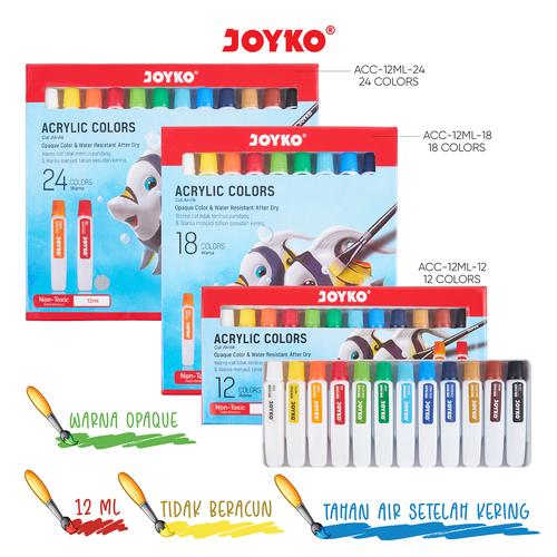 Jual Joyko TITI Acrylic Colour 12 18 24 Warna / Cat Akrilik Joyko ACC ...