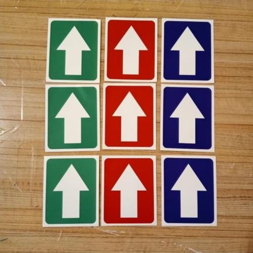 Jual STICKER SIGN ANAK PANAH LABEL RAMBU MERAH HIJAU BIRU SATUAN - Kota ...