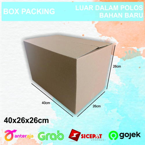 Jual Kardus packing / Kardus box - Kardus polos baru ukuran 40x26x26 cm ...