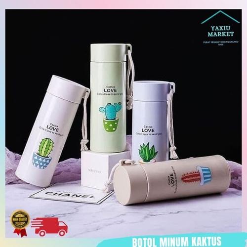 Jual Botol Minum Kaca unik Motif Kaktus/Kaktus Model Botol Minum ...