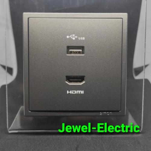 Jual OUTLET SIMON I7 GREY HDMI + USB/Simon i7 Grey USB+HDMI 700494-61 ...