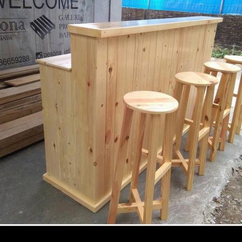 Jual meja bar / mini bar / meja bar caffe / cafe / grobak kayu - Kota ...