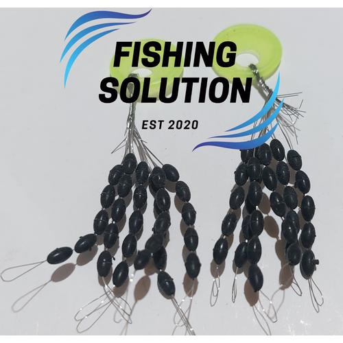 Jual Stopper Stoper Karet Pancing Pelampung bulat isi 30 termurah Hitam ...