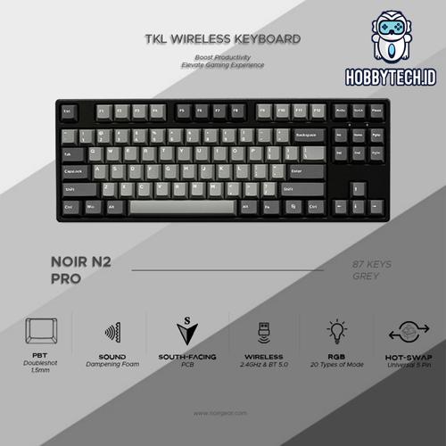 Jual NOIR N2 Pro Grey - TKL Wireless Mechanical Keyboard - Jakarta ...